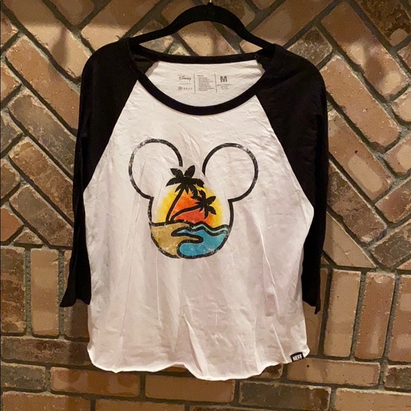 Disney | Tops | Disney Sunset Mickey Baseball Tee | Poshmark